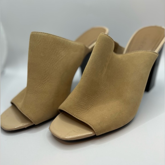 Calvin Klein | Shoes | Calvin Klein Tab Block Heel Slides | Poshmark